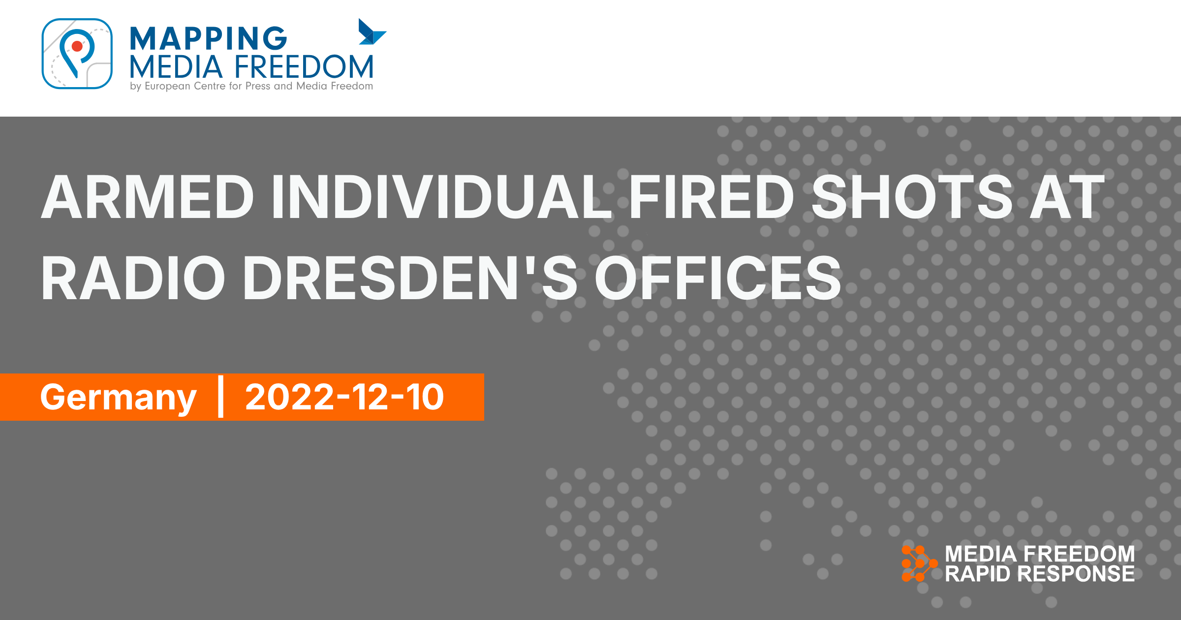 Mapping Media Freedom: Germany: Armed individual fired shots at Radio ...